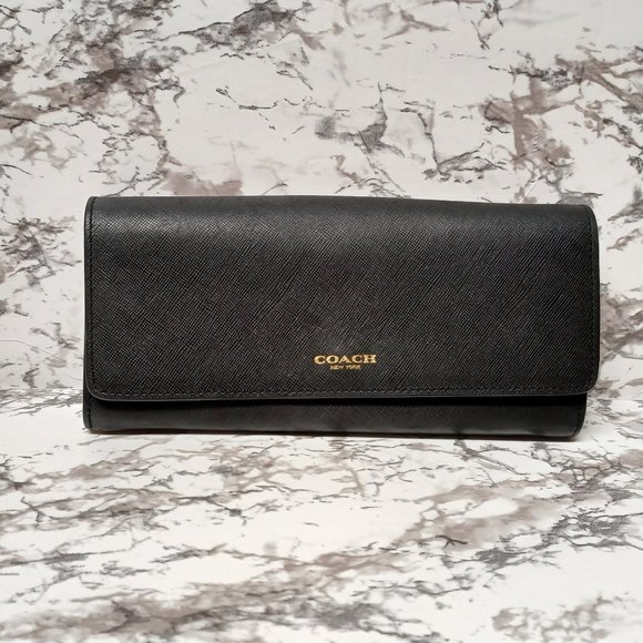 Coach | Bags | Coach New York Wallet With Multiple Sections Euc | Poshmark